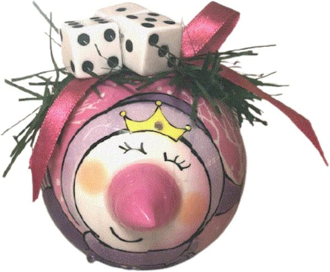 Blinking Bunco Ornament With 3 Dice and Greenery - Adorable Bunco Gift ...