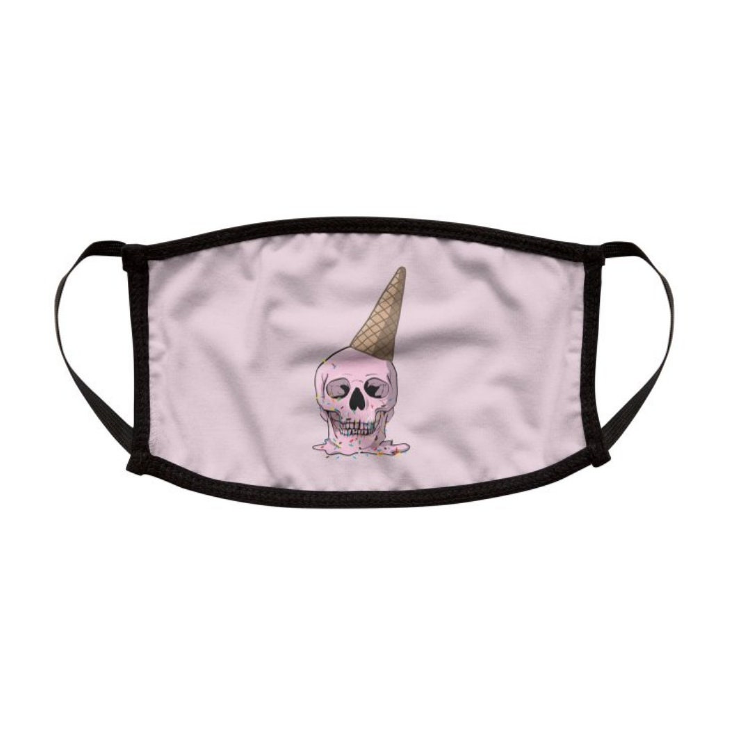 Mask ICE SCREAM Soft 2-ply Polyester Cloth Face Mask Crac - Etsy