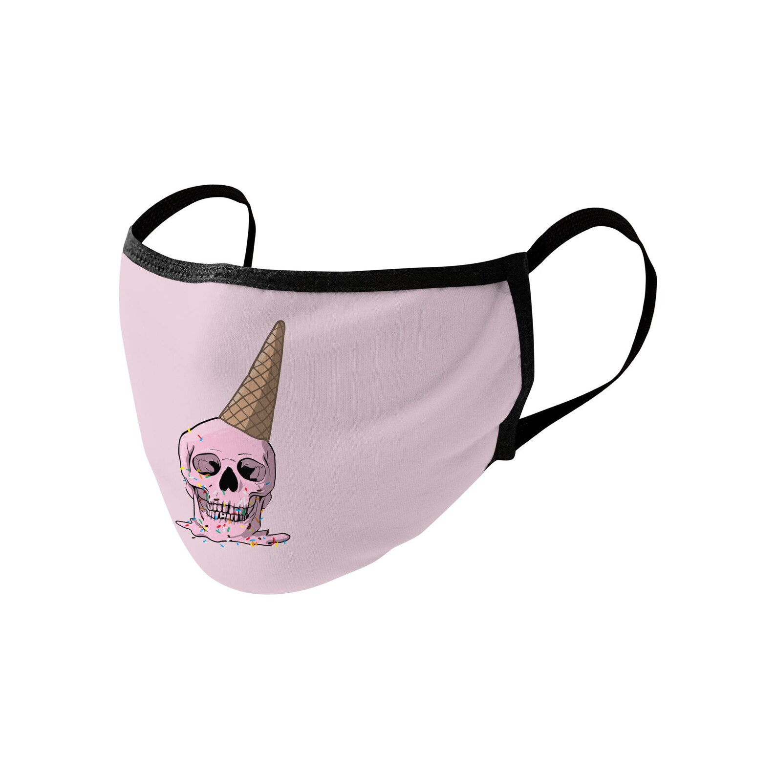 Mask ICE SCREAM Soft 2-ply Polyester Cloth Face Mask Crac - Etsy