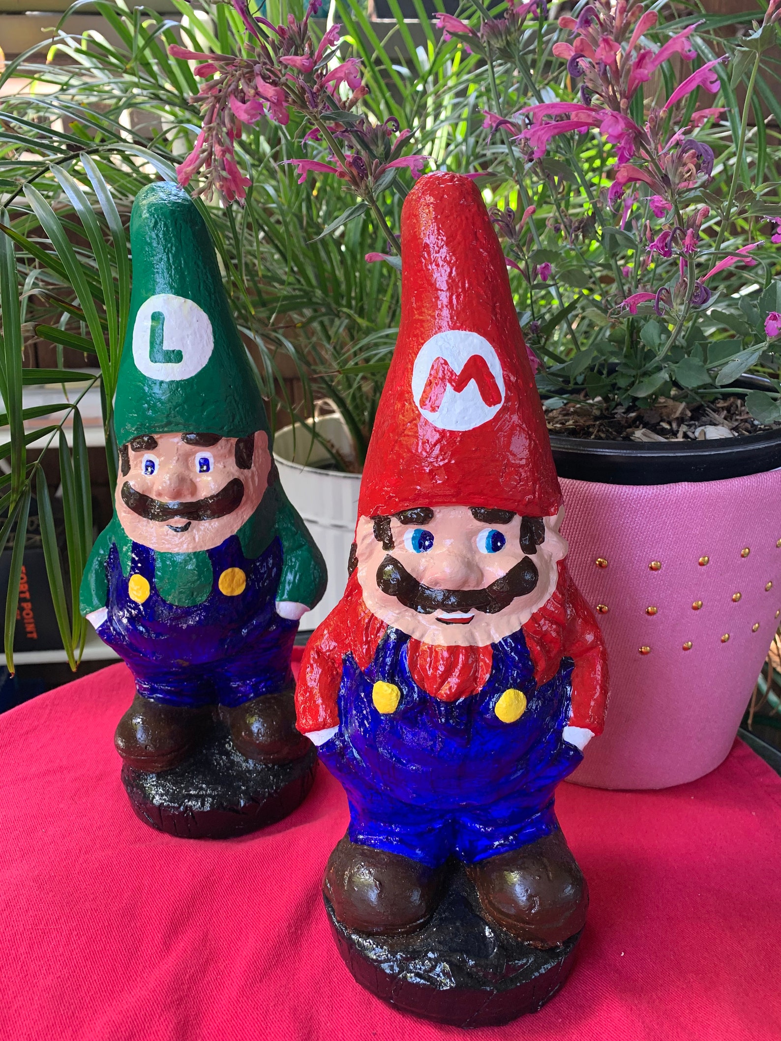 Mario Gnome Mario Bros. Parody Solid Garden Gnome 12 - Etsy