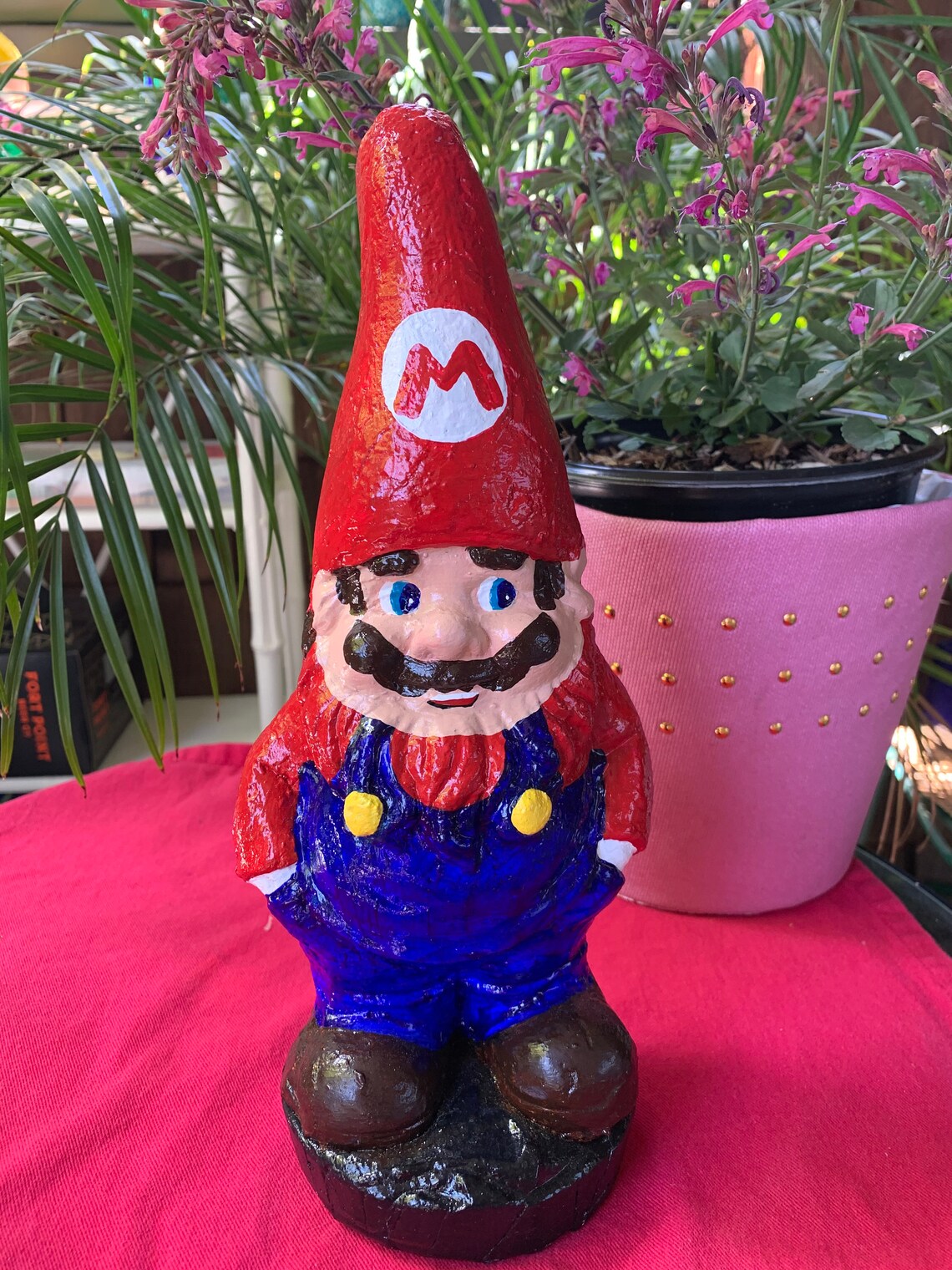 Mario Gnome Mario Bros. Parody Solid Garden Gnome 12 | Etsy