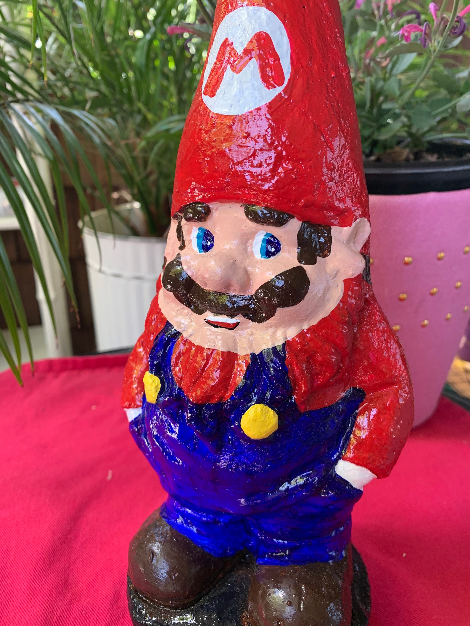 Mario Gnome Mario Bros. Parody Solid Garden Gnome 12 | Etsy