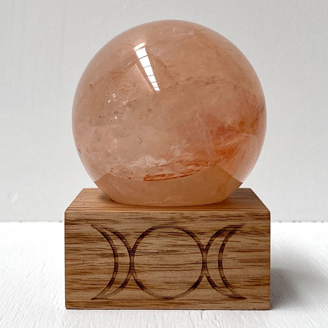 Triple Moon Goddess, Triple Moon, Triple Moon Design Wood Sphere Stand ...