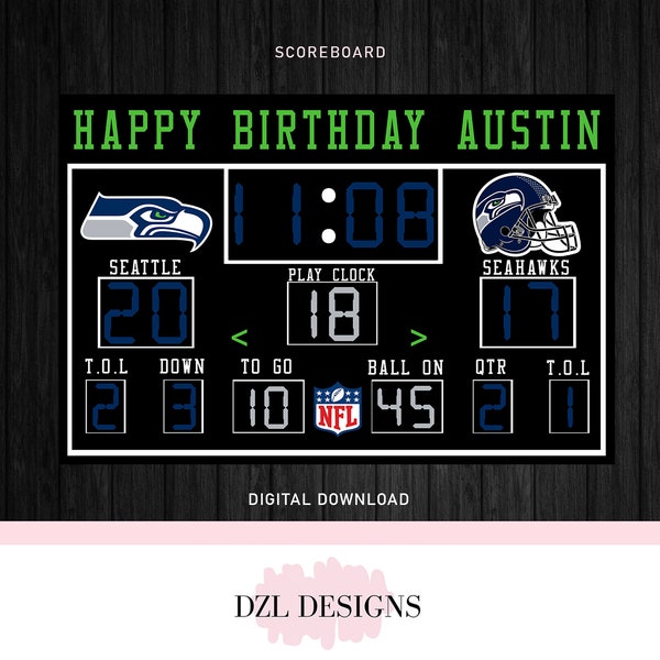 Football Scoreboard - Etsy