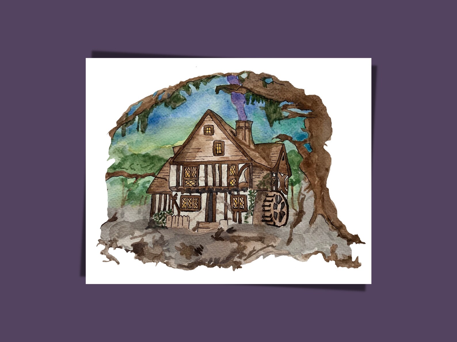 Hocus Pocus House Print - Etsy