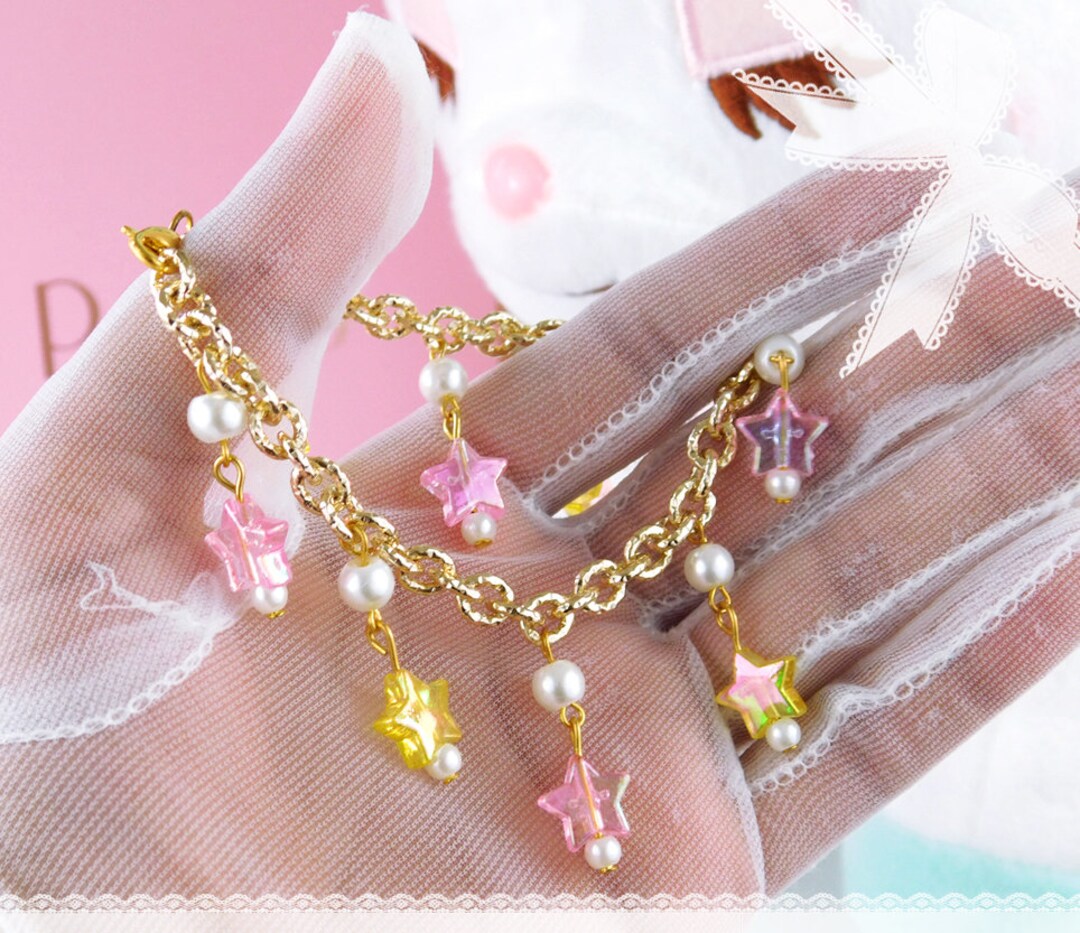 Choose Your Color: Sparkle Star Bracelet - Etsy