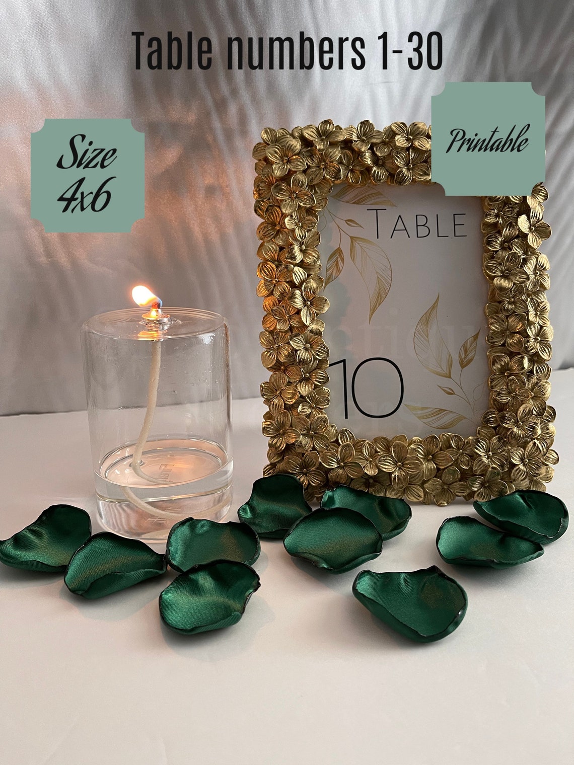 Printable Digital Size 4x6 & 5x7 Table Numbers 1-30 Print on - Etsy