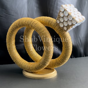 Wedding Ring Table Centerpiece Decor | Engagement Ring Centerpiece ...