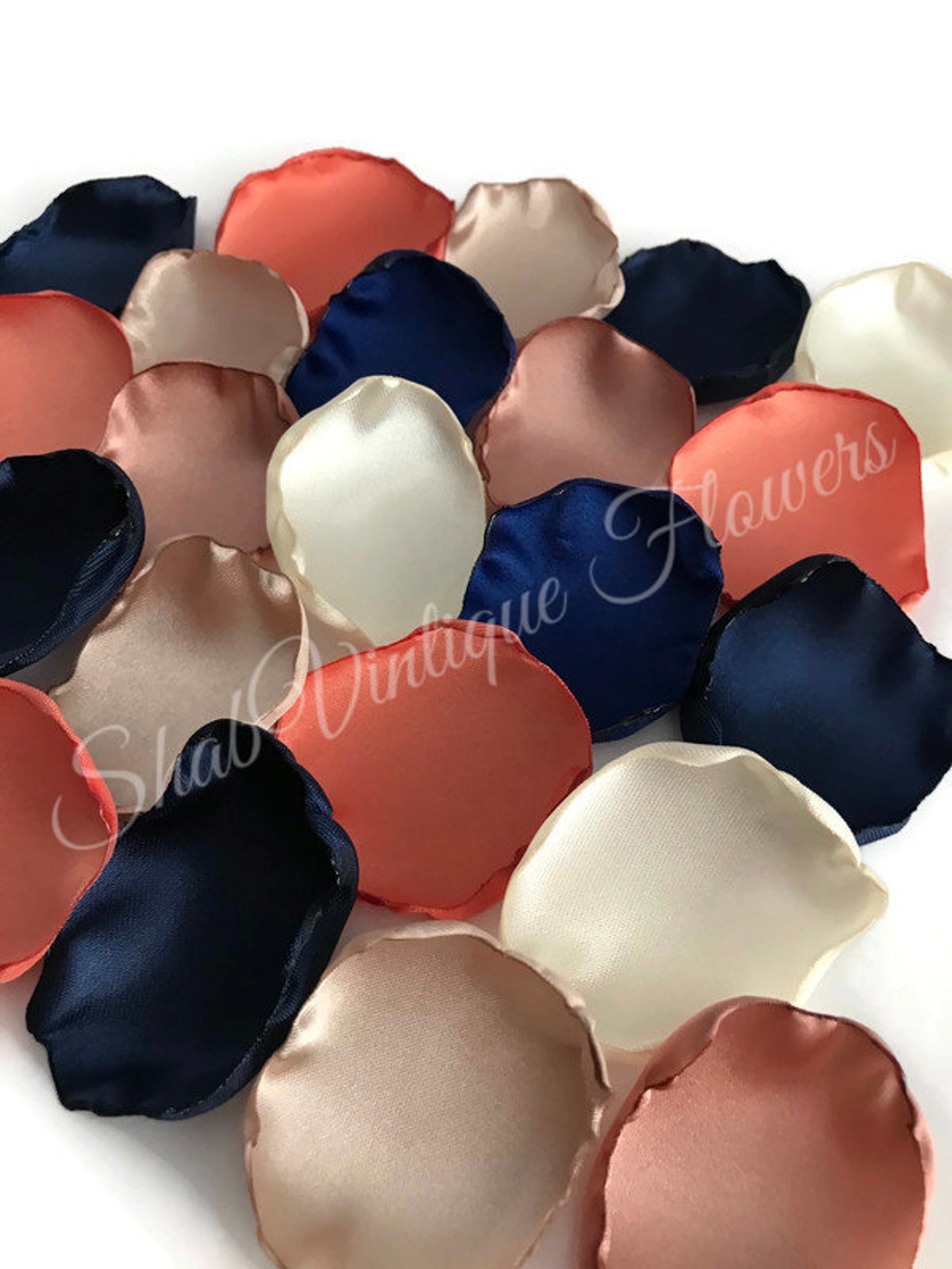 Navy Blue Rose Gold Papaya Dark Royal Blue Ivory and - Etsy