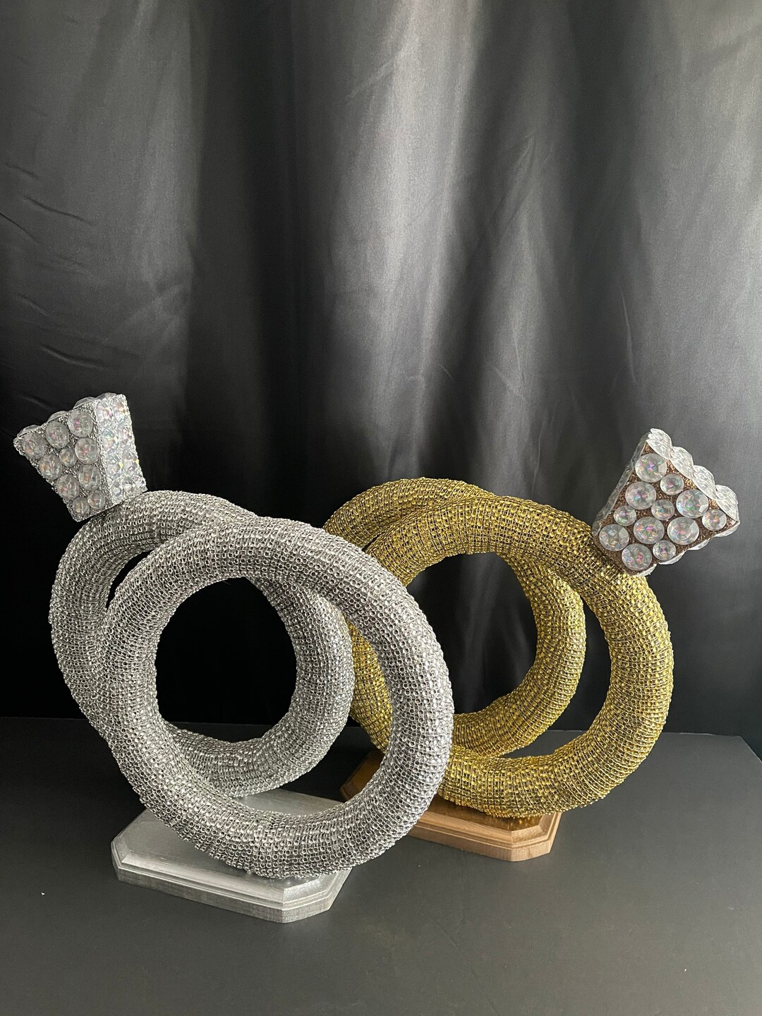 Wedding Ring Table Centerpiece Decor, Engagement Wedding Ring ...