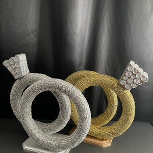 Wedding Ring Table Centerpiece Decor, Engagement Wedding Ring ...