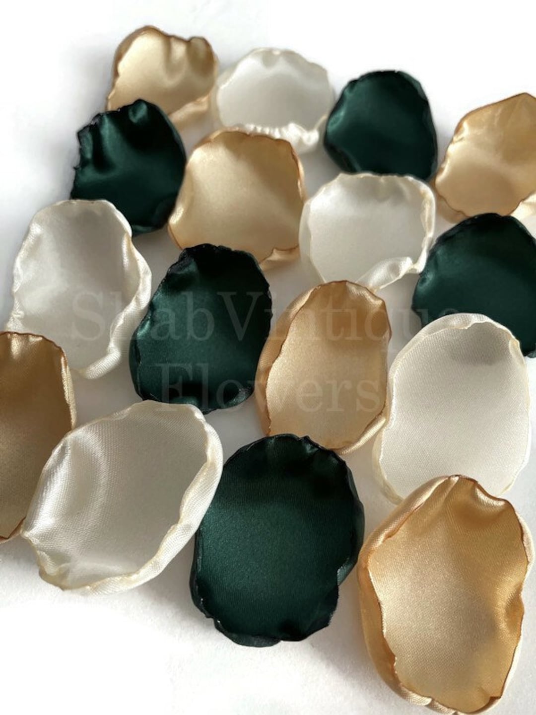 Emerald Green, Ivory, Gold Mix of Flower Petals, Birthday Party, Flower ...