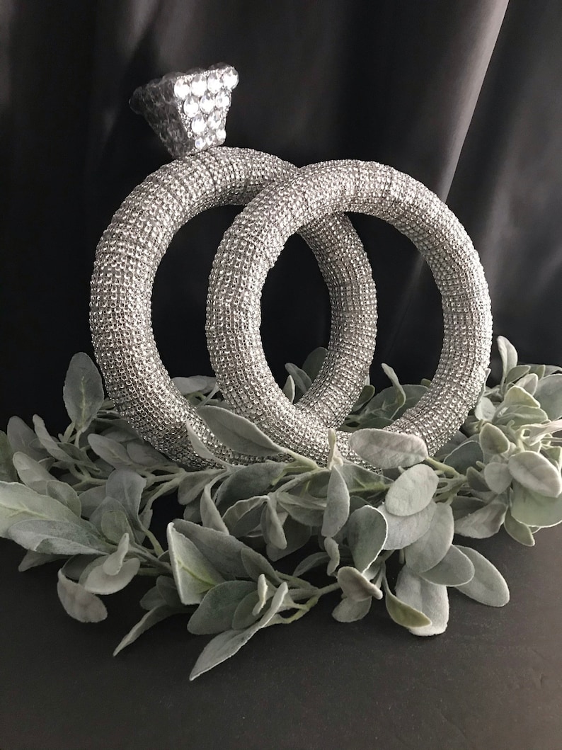 Wedding Ring Table Centerpiece Decor, Engagement Wedding Ring ...