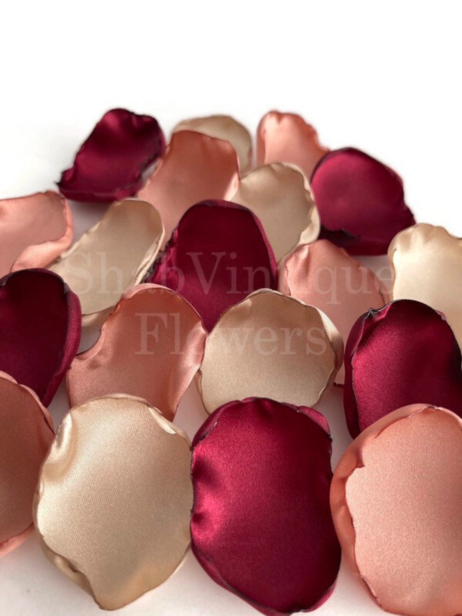 Wedding Decor Maroon Champagne Rose Gold Mix of Flower - Etsy