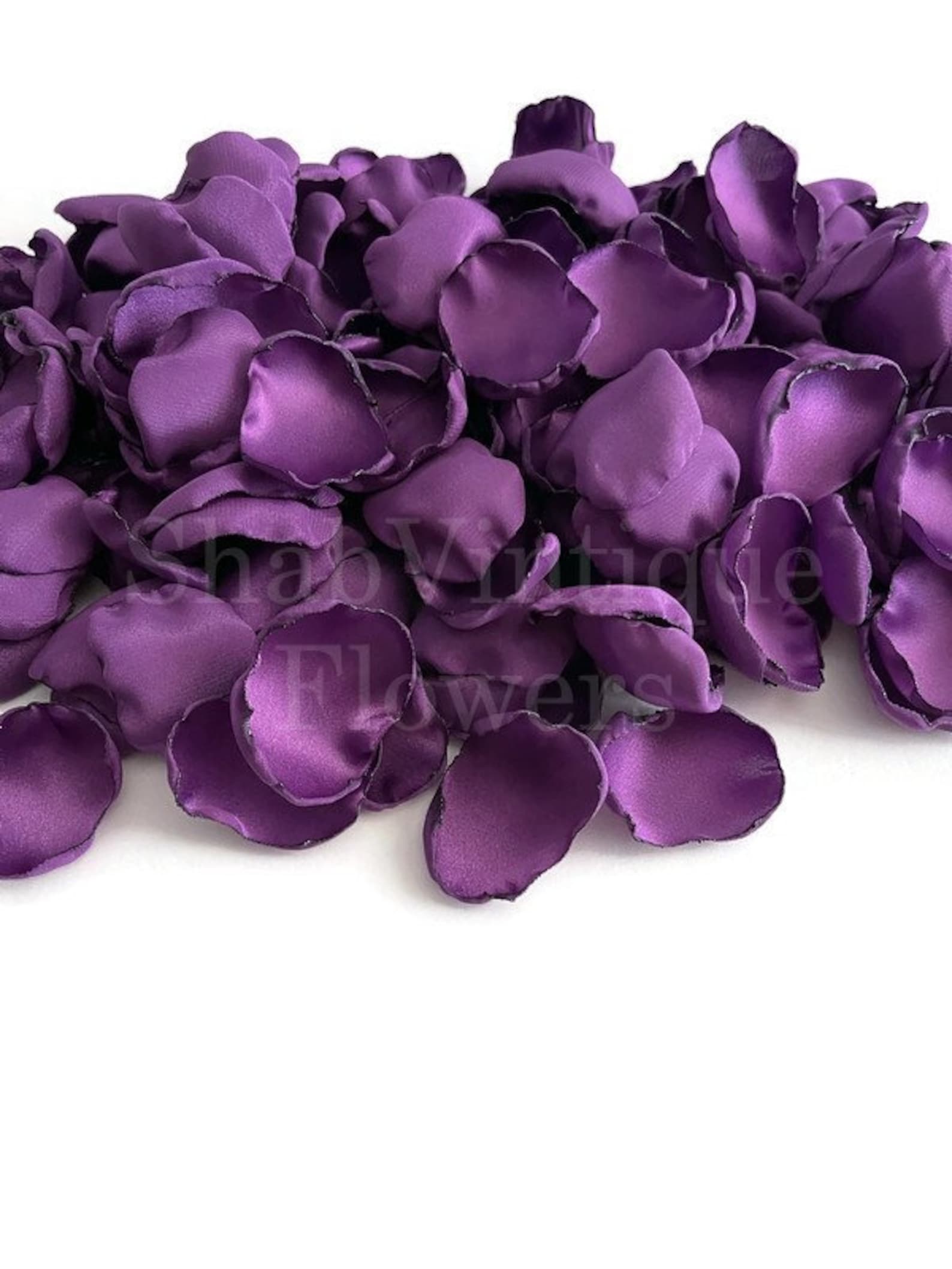 Plum Purple Rose Petals Cadbury Purple Flower Petals Table - Etsy