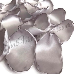 Light Silver Flower Petals, Silver Rose Petals, Anniversary Holiday ...