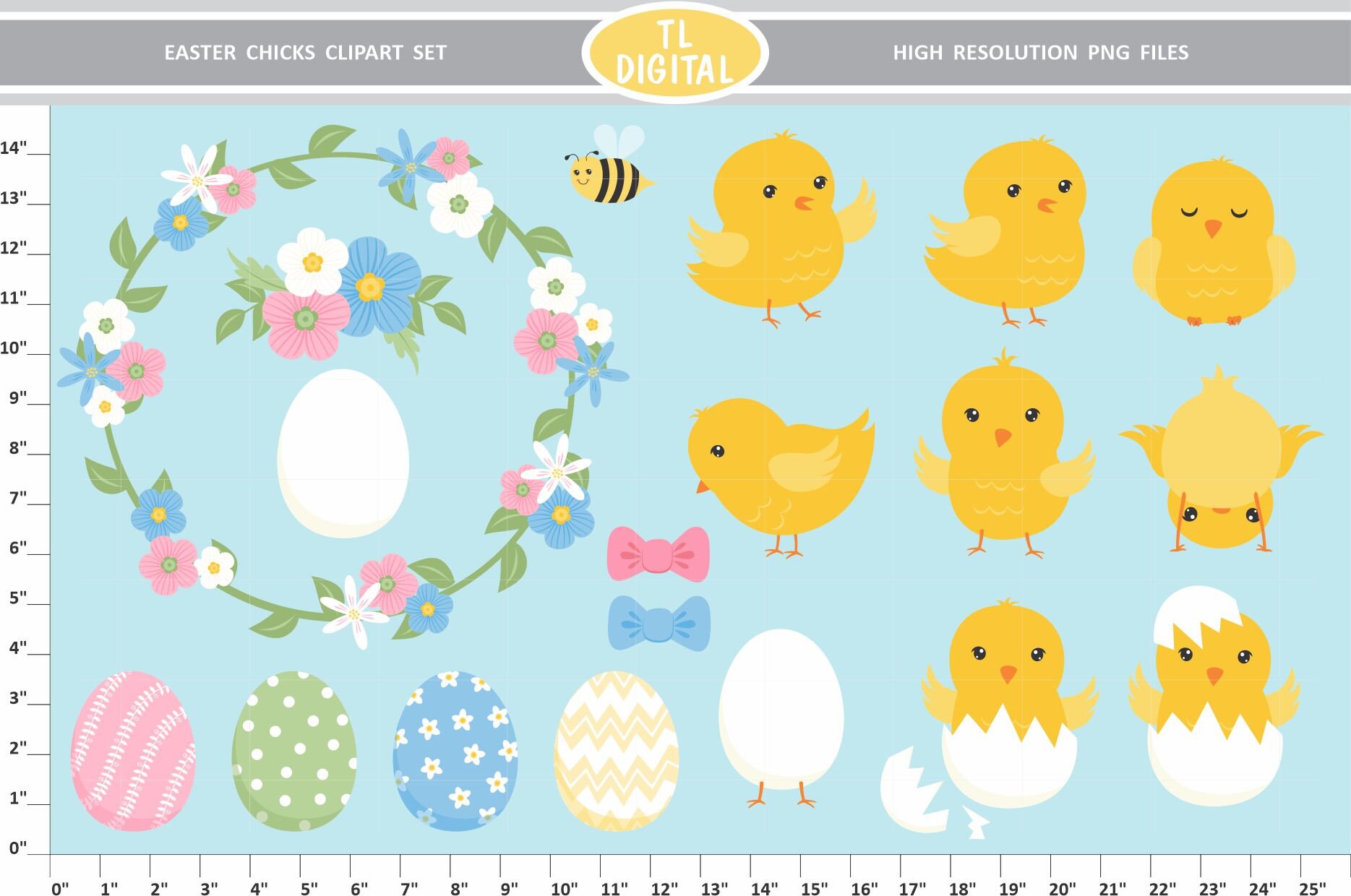 Easter Chicks Clipart Set Easter Clipart High Resolution - Etsy Australia