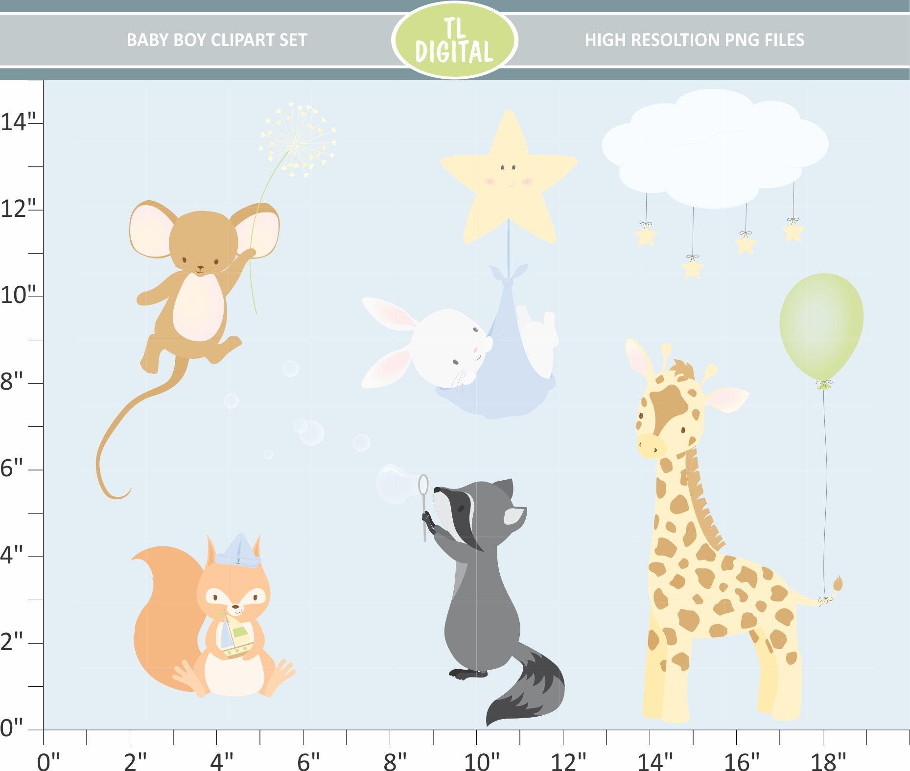 Baby Boy Clipart Set High Resolution PNG Files 25 Clipart - Etsy Australia