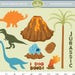 Dinosaur Clipart Set Jurassic Dino Clipart 42 | Etsy