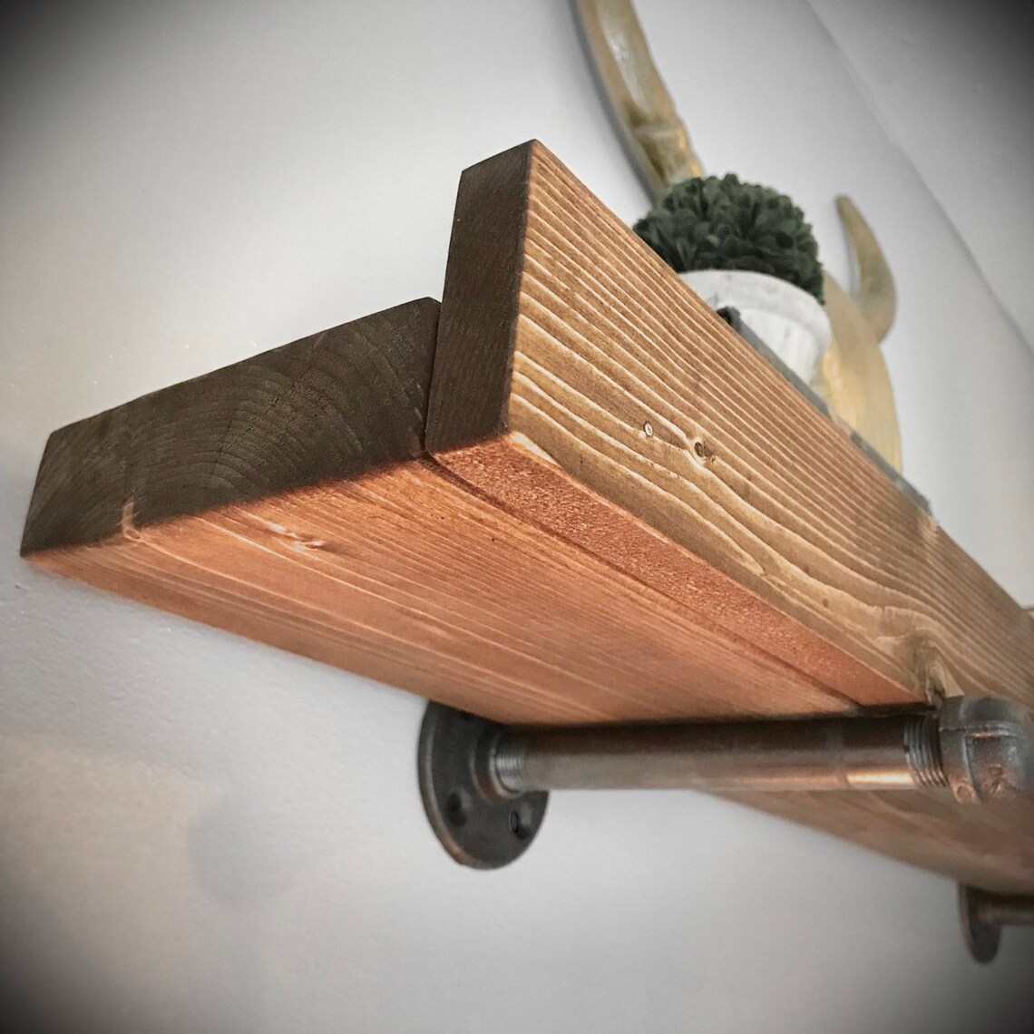 Picture Ledge FREE SHIPPING Industrial Solid Wood Plank and - Etsy