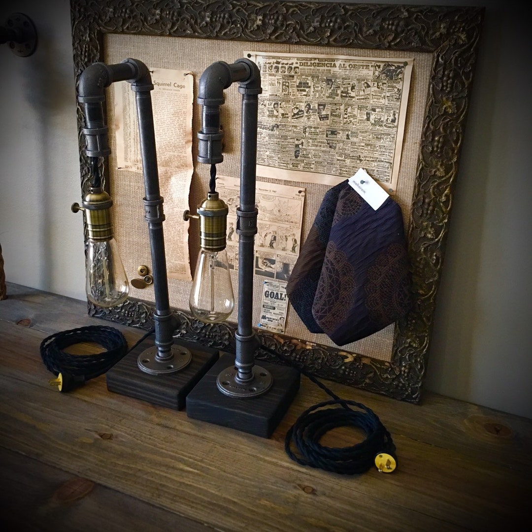 Single or Pair Plug-in Table Lamps FREE SHIPPING Filament - Etsy