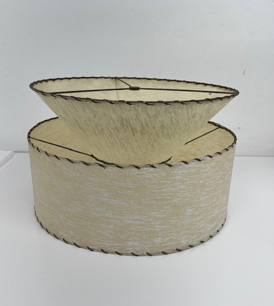 Vintage Fibreglass 2 Tier Lamp Shade/ Midcentury - Etsy