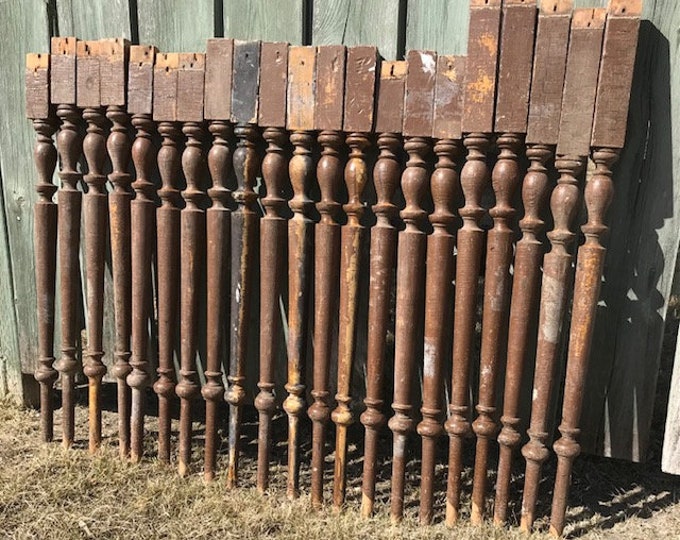Antique Stair Balusters / Architectural Salvage / Wooden Spindles / NOT ...