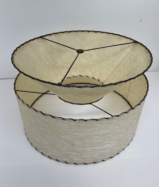 Vintage Fibreglass 2 Tier Lamp Shade/ Midcentury - Etsy