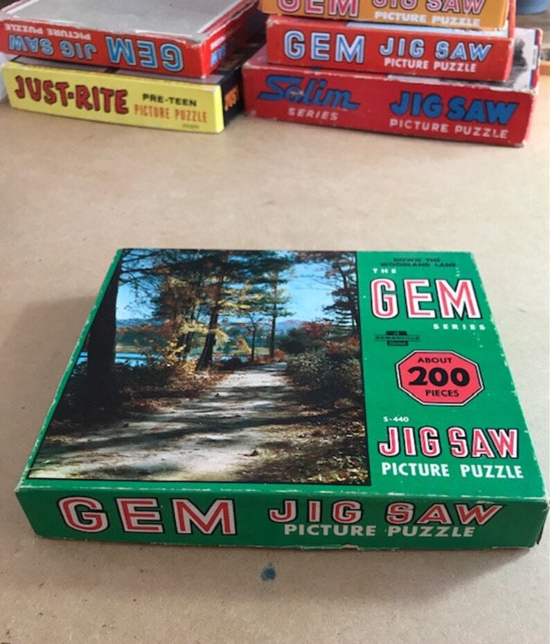 Set of 5 Vintage GEM Jig Saw Puzzles / 1960's - Etsy