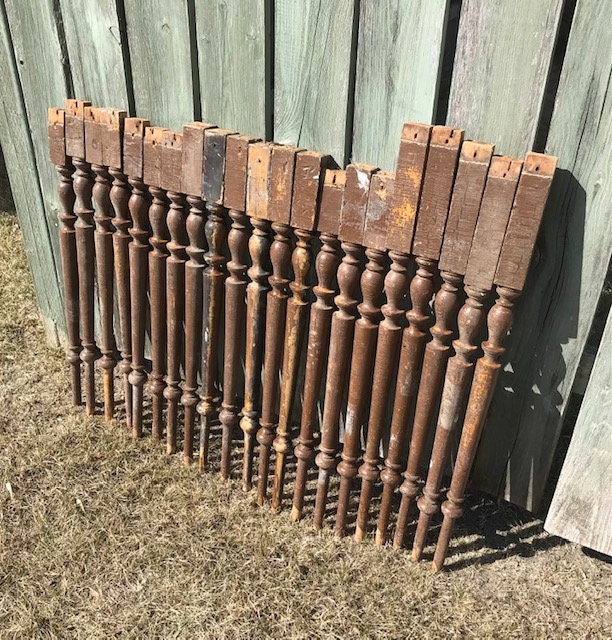 Antique stair Balusters / Architectural Salvage / Wooden | Etsy