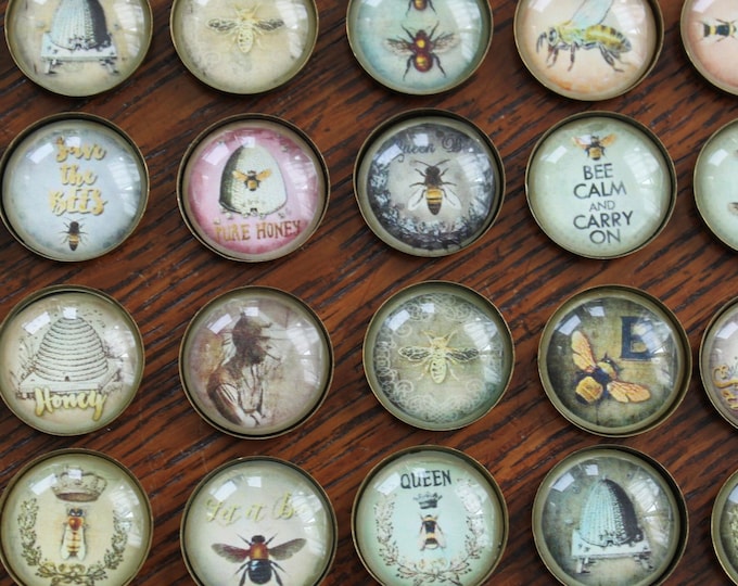 BEE Magnet Set | Bee Keeper | Queen Bee | Housewarming Gift | Party Favor | Stocking Stuffer ...