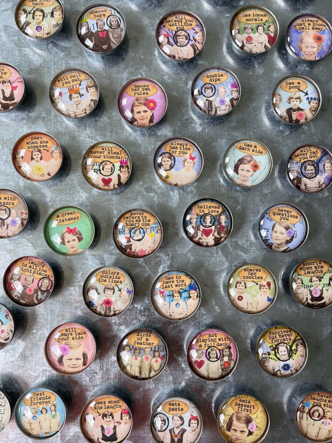 SNARKY Girlfriend Magnet Set | Tattletale | Housewarming Gift | Party ...