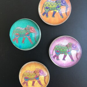 Elephant Magnets Set Indian Elephant Elephant Gift | Etsy