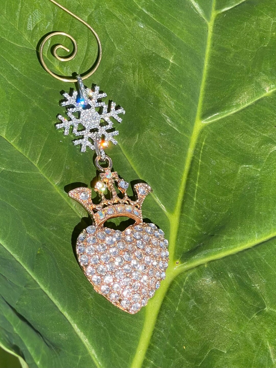 Queen of Your Heart | Crown With Heart Christmas Ornament | King of ...
