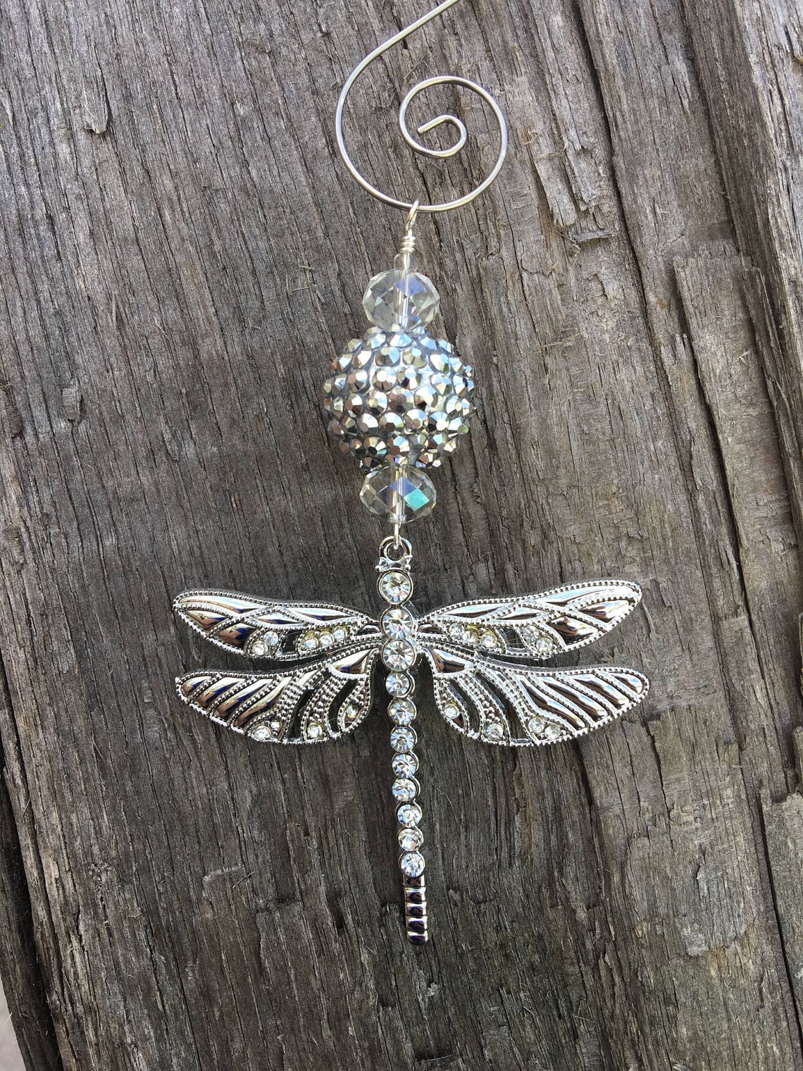 DRAGONFLY Christmas Ornaments Rhinestone Christmas Ornament | Etsy