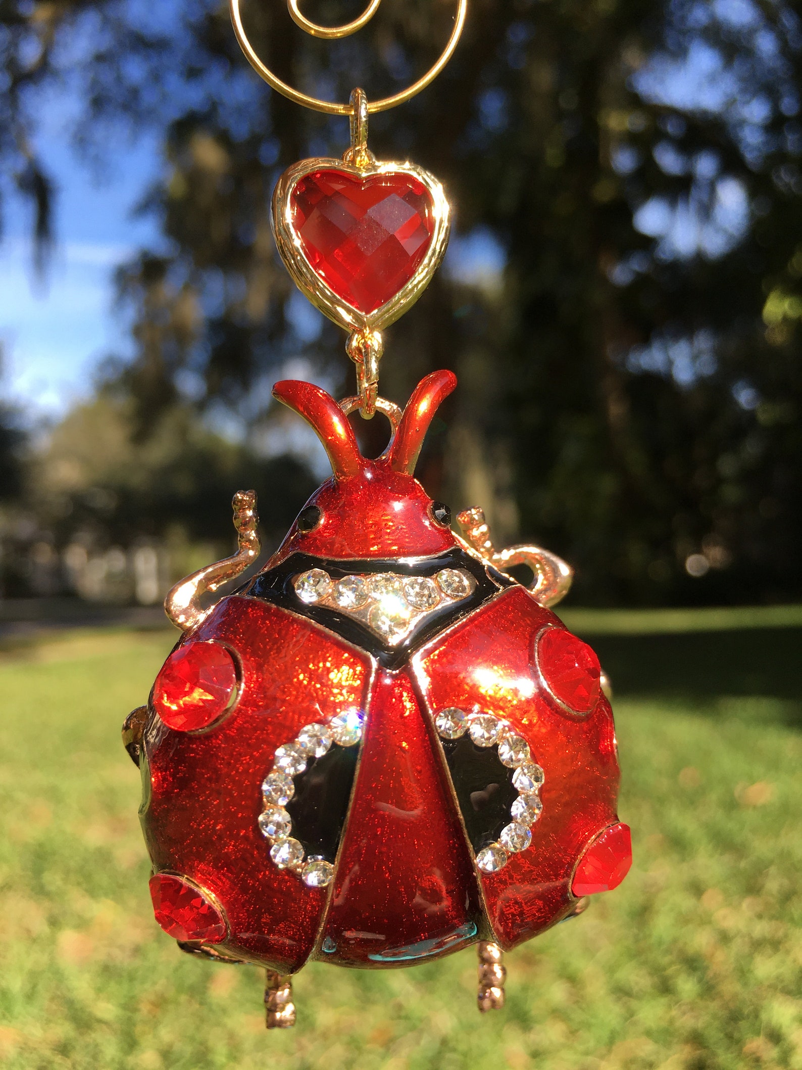 LUCKY LADY Christmas Ornament | Lady Bug Gift | Lady Bug Ornament ...