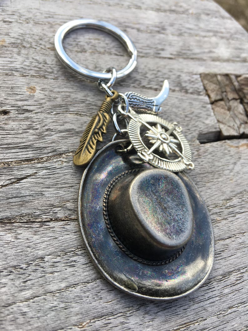 WANDERLUST Key Chain | Cowboy Key Chain | Ranch | Western Key Chain ...