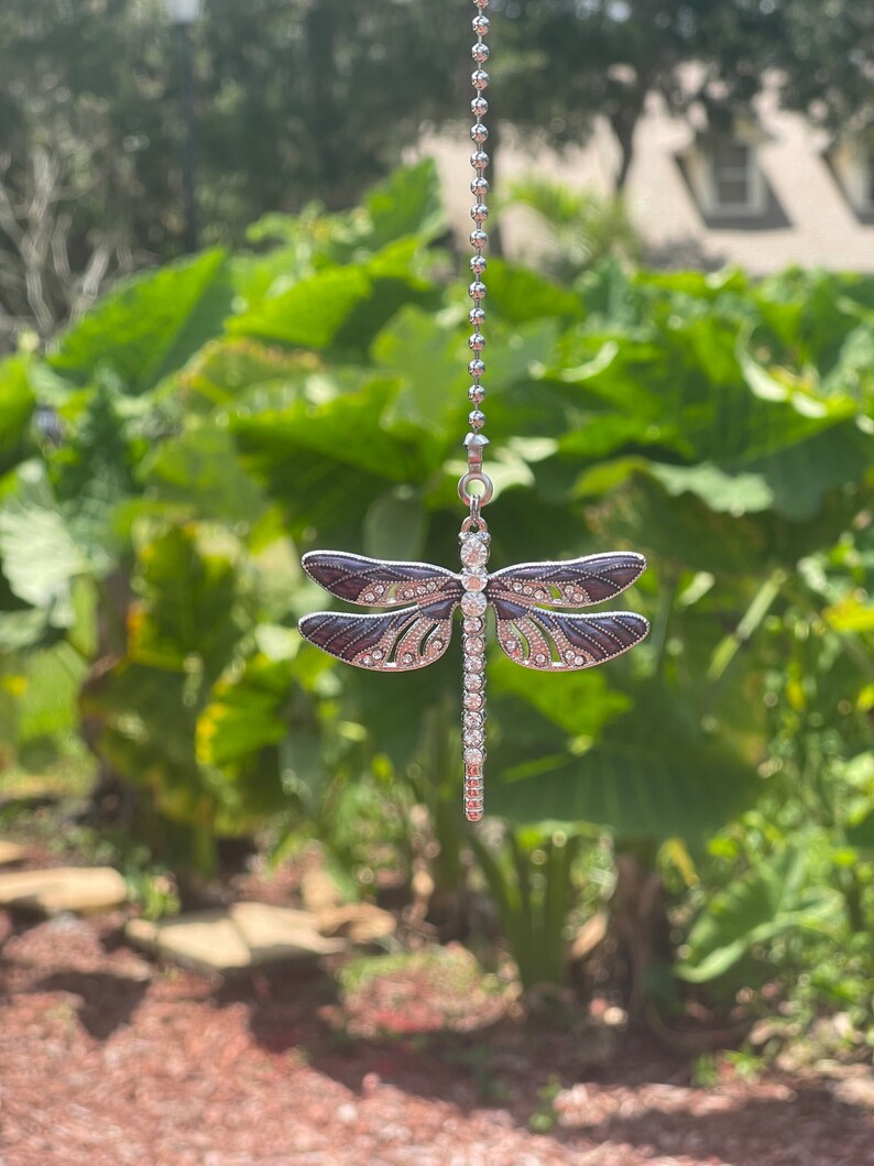 Dragonfly Fan Pull or Light Pull | Dragonfly Decor - Etsy