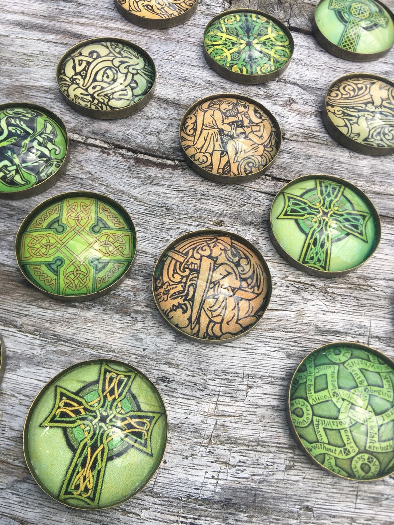 CELTIC Magnet Set | Celtic Cross | Celtic Knot | Irish | Vintage Irish ...