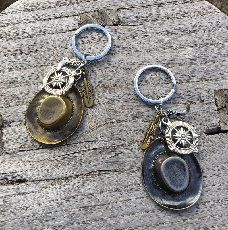 WANDERLUST Key Chain | Cowboy Key Chain | Ranch | Western Key Chain ...