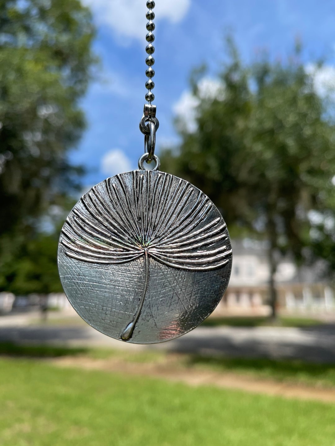 Antique Silver Dandelion Fan Pull | Farmhouse Home Decor - Etsy