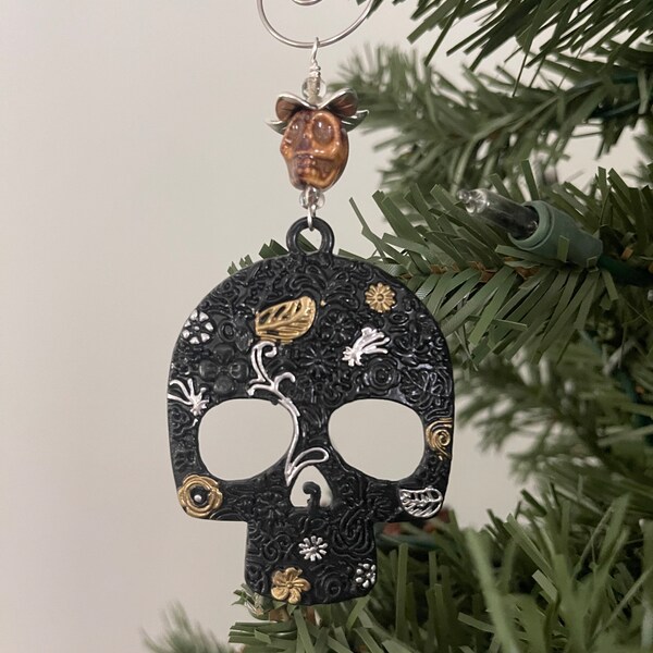 Sugar Skull Ornament - Etsy
