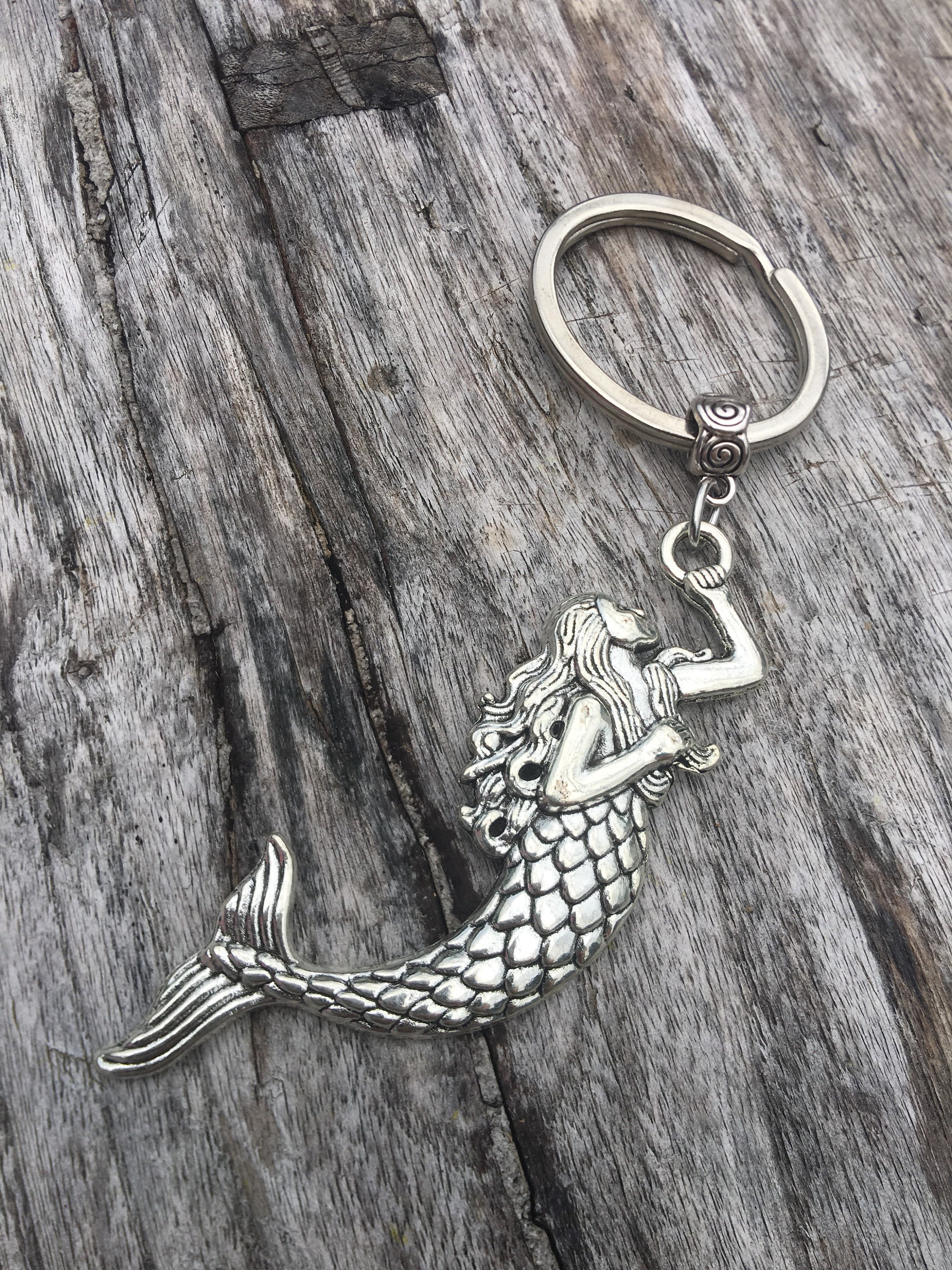 Mermaid Key Chain Mermaid Key Ring Mermaid Purse Clip | Etsy