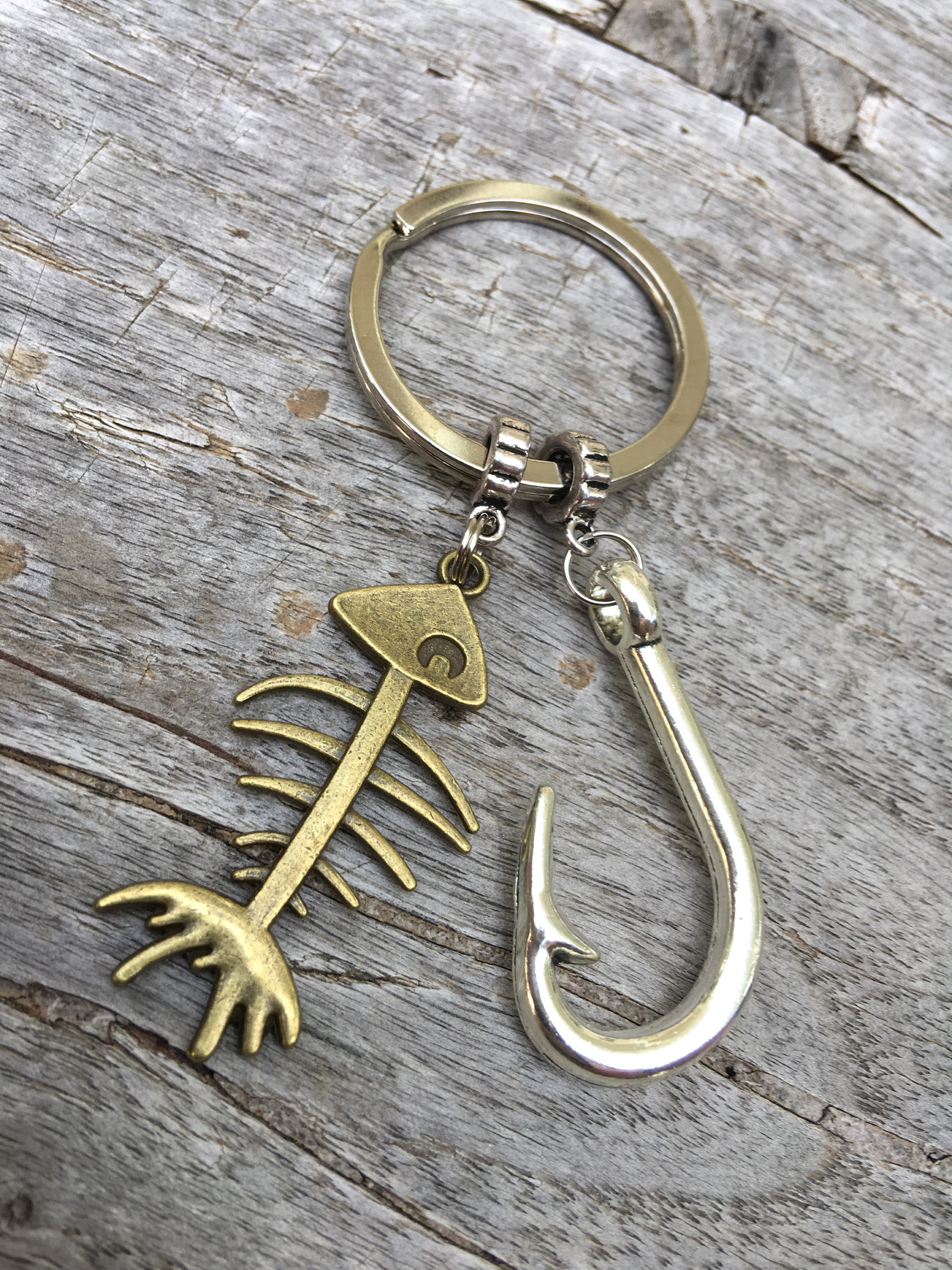WHAT A CATCH Key Chain Fishing Key Ring Fisherman Gift | Etsy