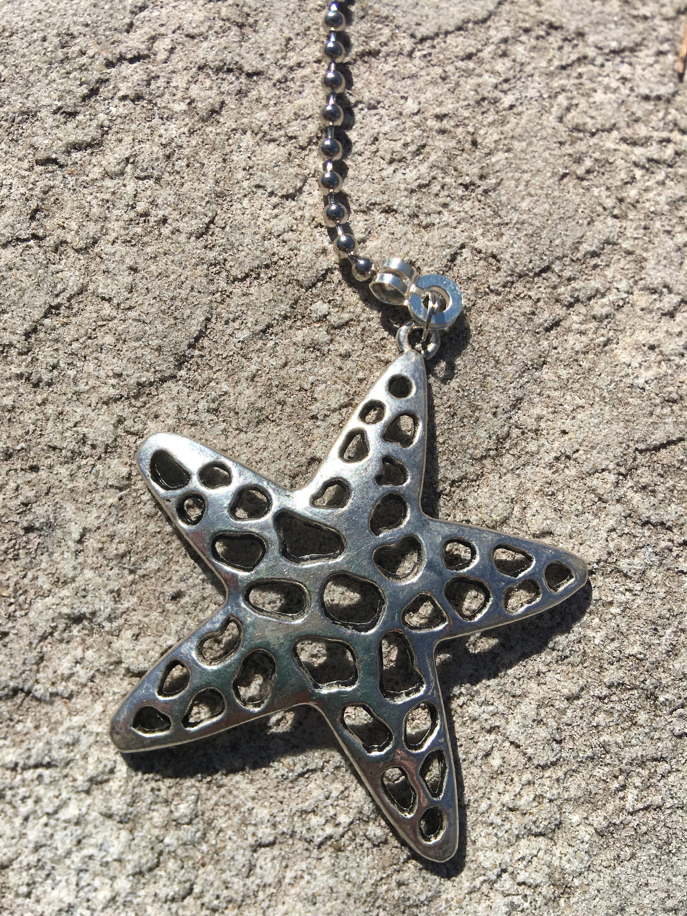 Nautical Fan Pull Set Ocean Room Accessory Starfish | Etsy