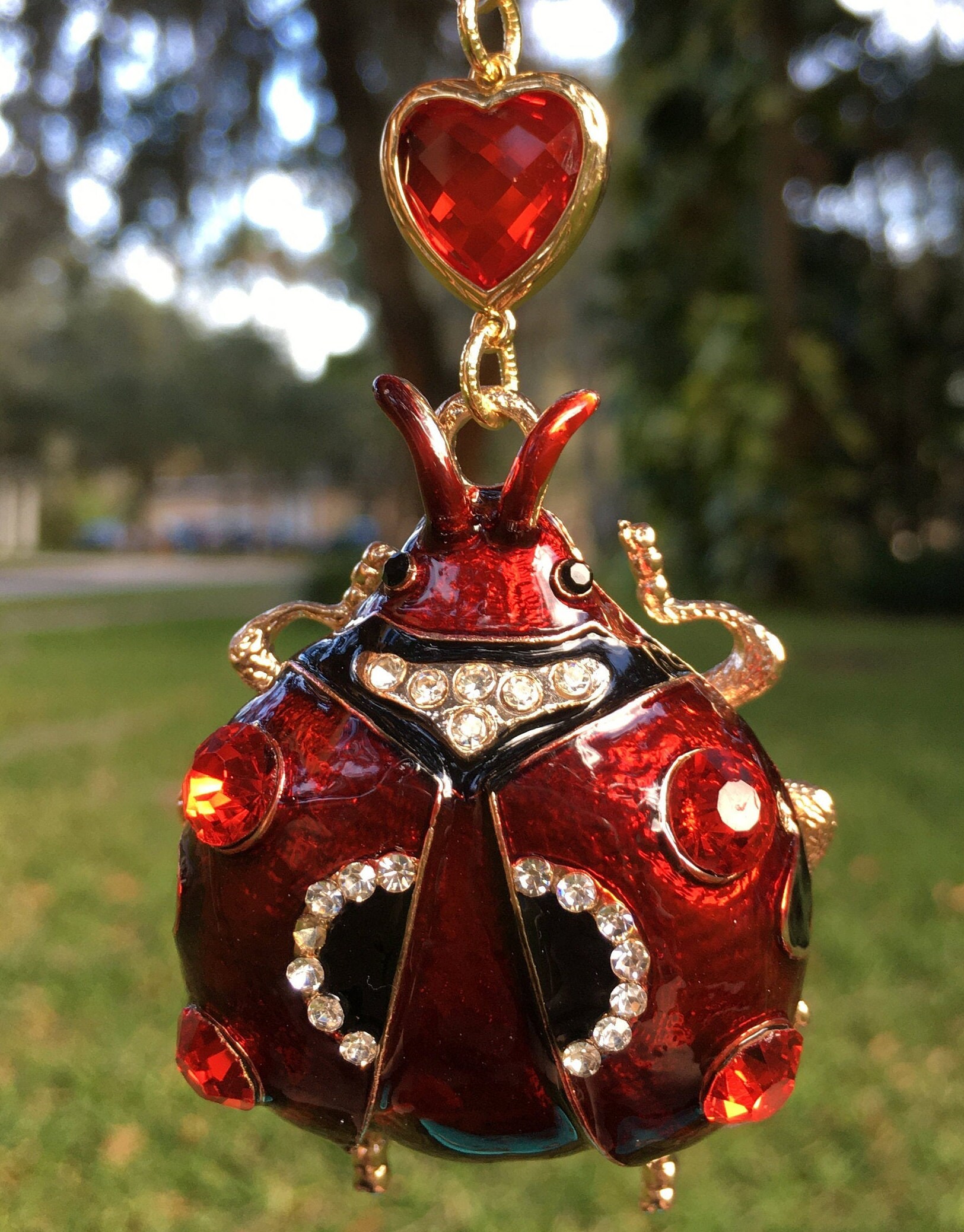 LUCKY LADY Christmas Ornament | Lady Bug Gift | Lady Bug Ornament ...