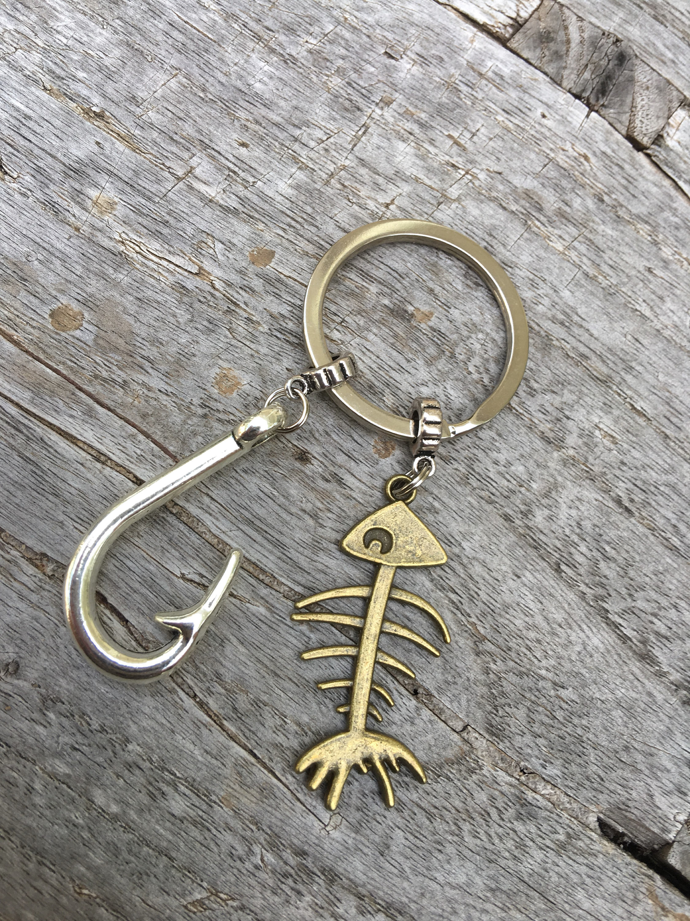 WHAT A CATCH Key Chain Fishing Key Ring Fisherman Gift | Etsy