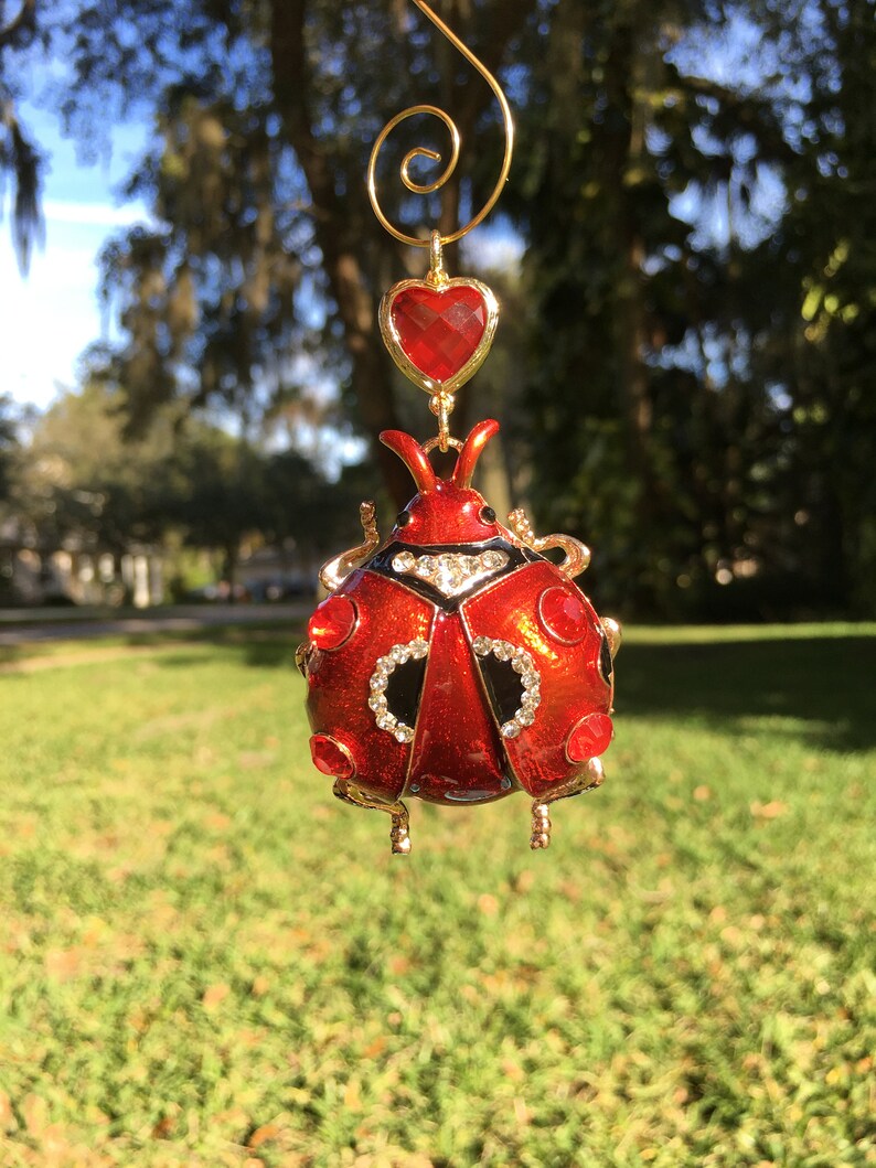 LUCKY LADY Christmas Ornament | Lady Bug Gift | Lady Bug Ornament ...
