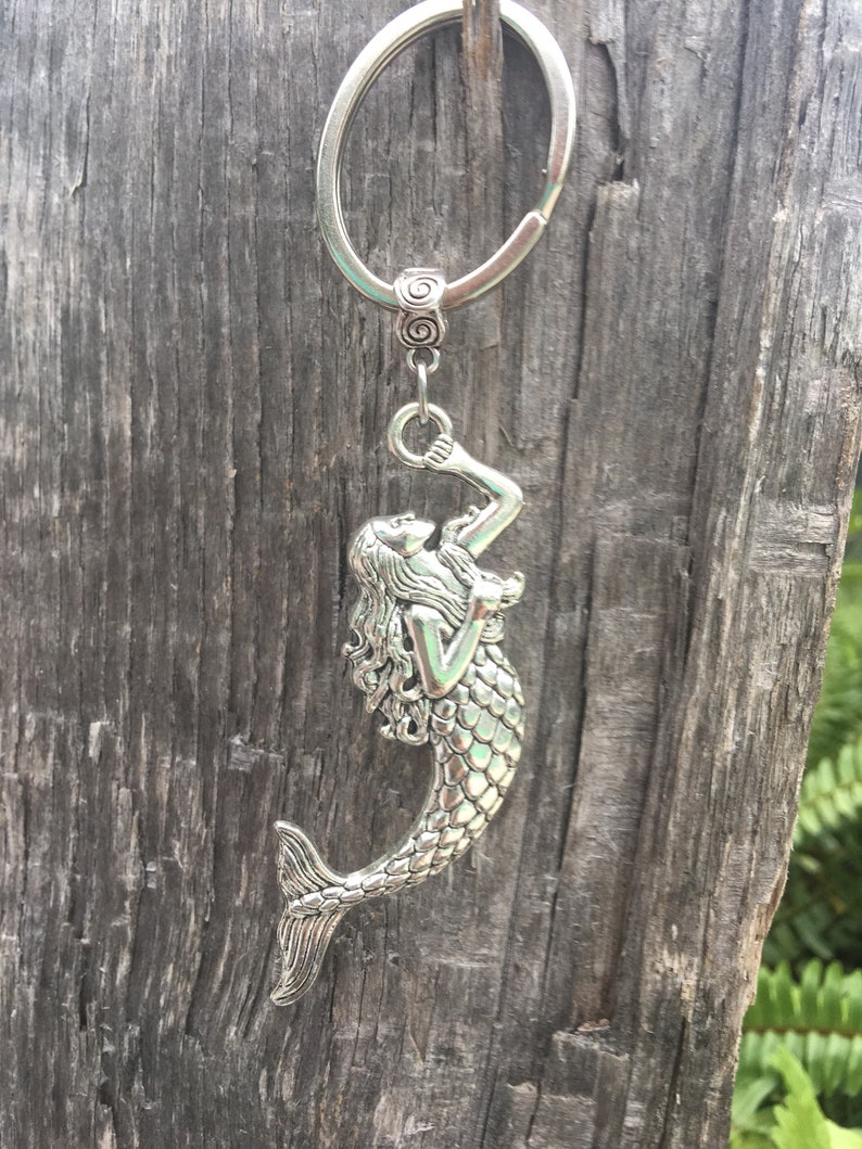 Mermaid Key Chain Mermaid Key Ring Mermaid Purse Clip | Etsy