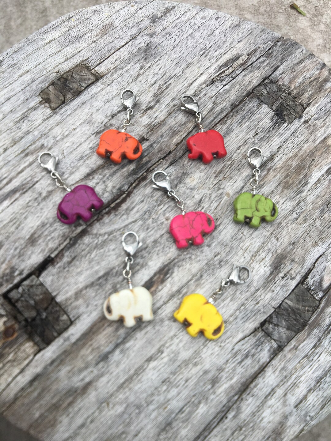 Elephant Clip | Elephant Zipper Pull | Elephant Planner Charm ...